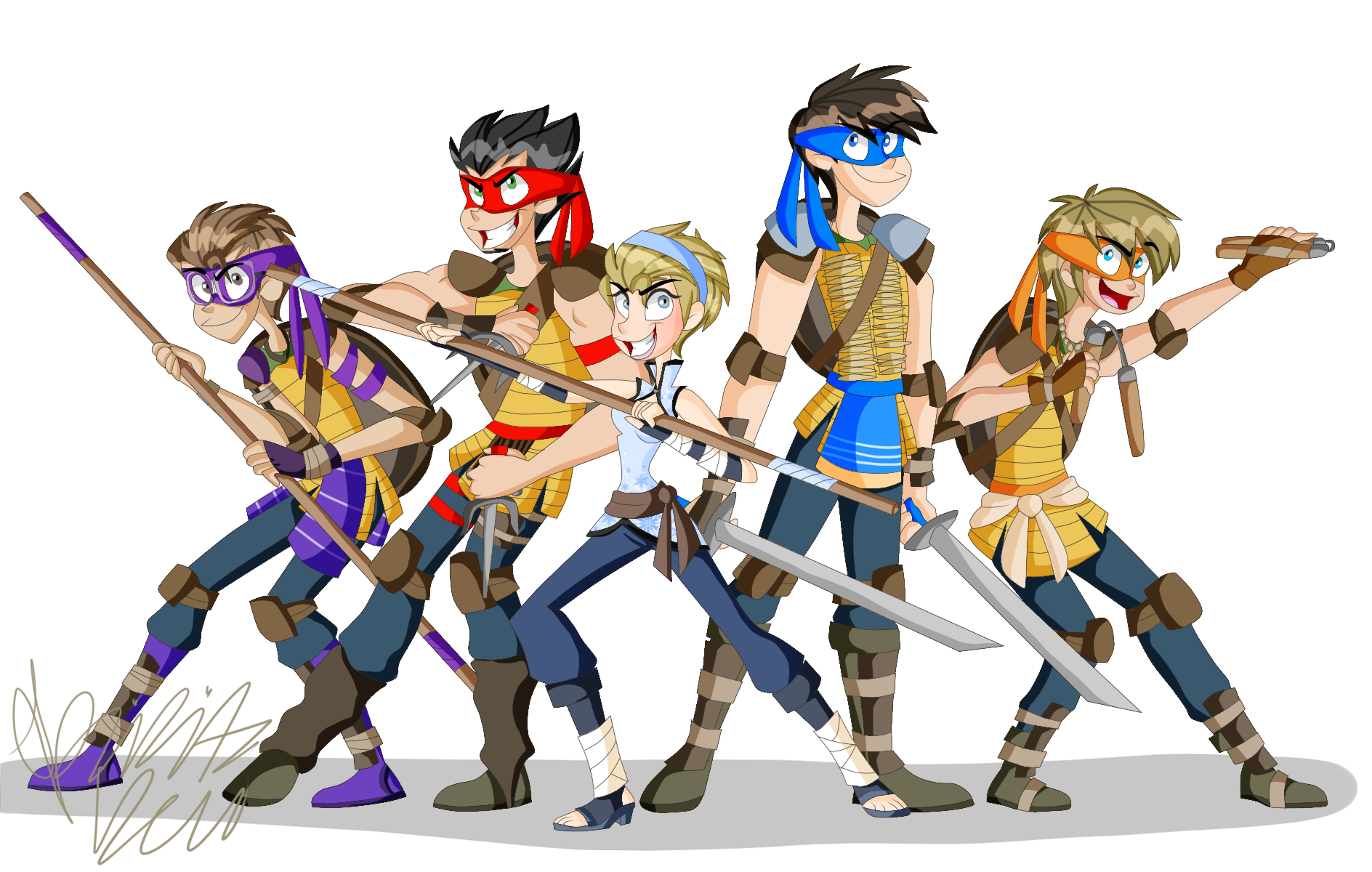 VT: TWotT: Me as Setsumi plus Ninja Turtle Human by 2-LettDodd on ...