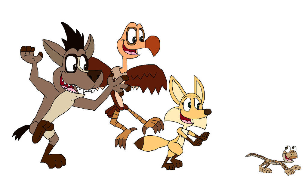 Harchi, Buck, and Popy chase Oscar by HunterxColleen on DeviantArt