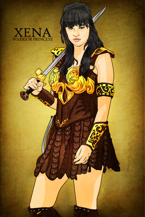Xena Line Art