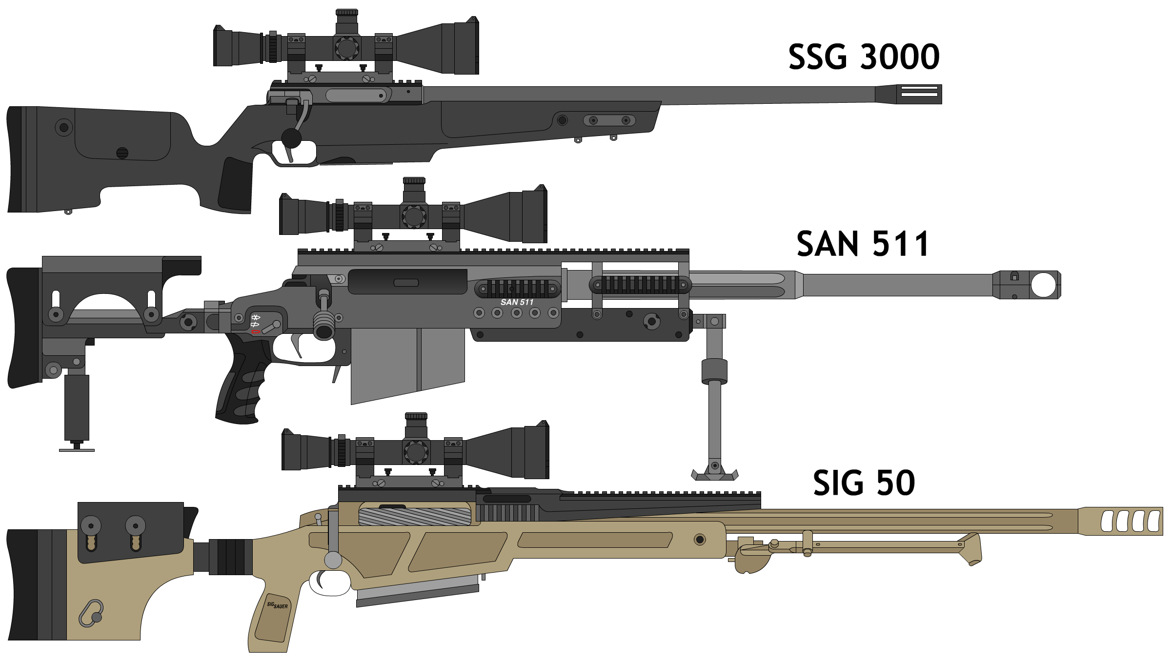 Some Swiss sniper rifles by DeeVeeCee on DeviantArt