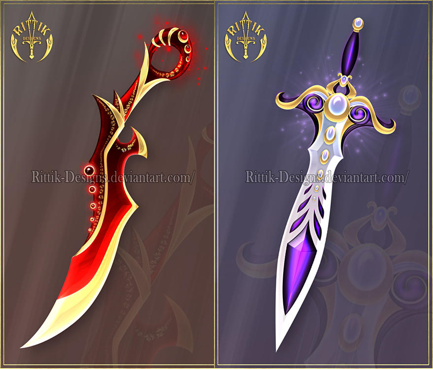 (CLOSED) Daggers adopts 4 by Rittik-Designs on DeviantArt