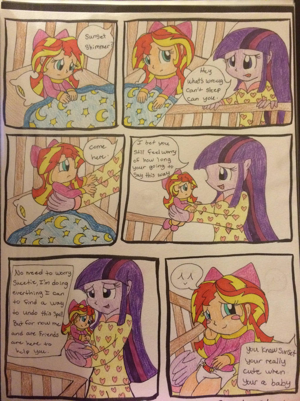 Twilight and Sunset comic 1 by crystal2riolu on DeviantArt