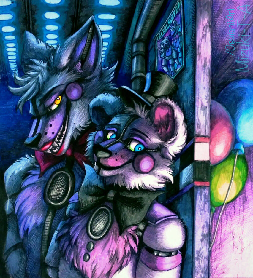 Light and shadow / Funtime Freddy Foxy FNaF SL by Mizuki-T-A on DeviantArt
