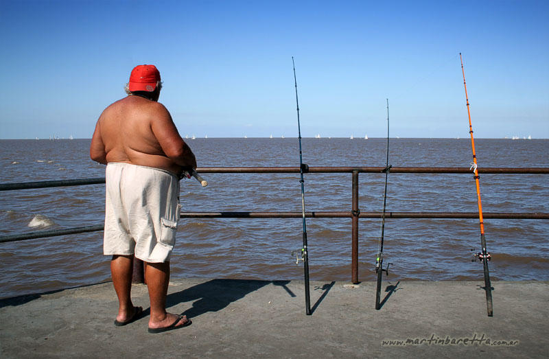 Fat man and the sea by edmartin on DeviantArt