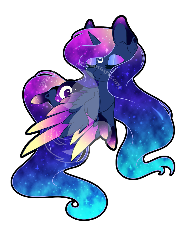 Rainbow Power Chibi Redux - Princess Luna by FuyusFox on DeviantArt