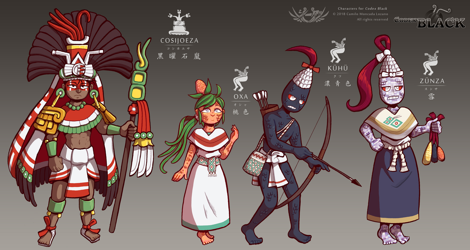 Codex Black - Character Designs 04 by Shi-Gu on DeviantArt