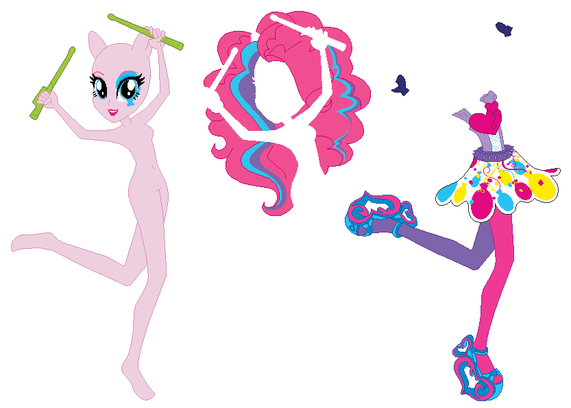 Rainbow Rocks Pinkie Pie Base 02 By Selenaede On Deviantart