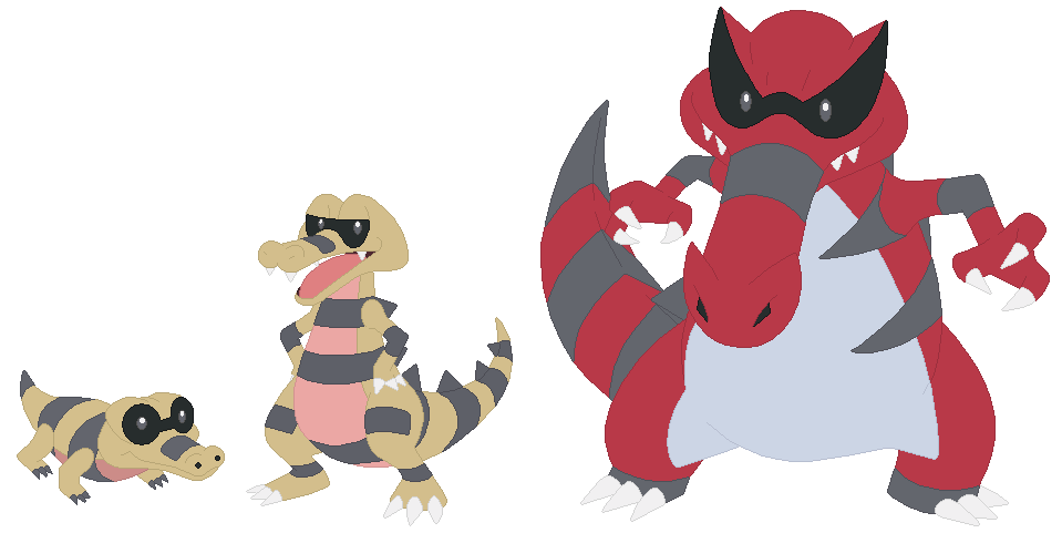 Sandile, Krokorok and Krookodile Base by SelenaEde on DeviantArt