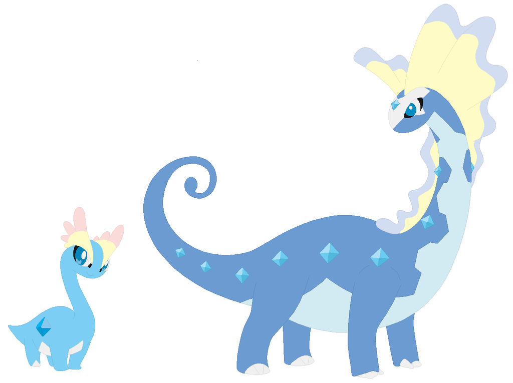 Amaura and Aurorus Base by SelenaEde on DeviantArt