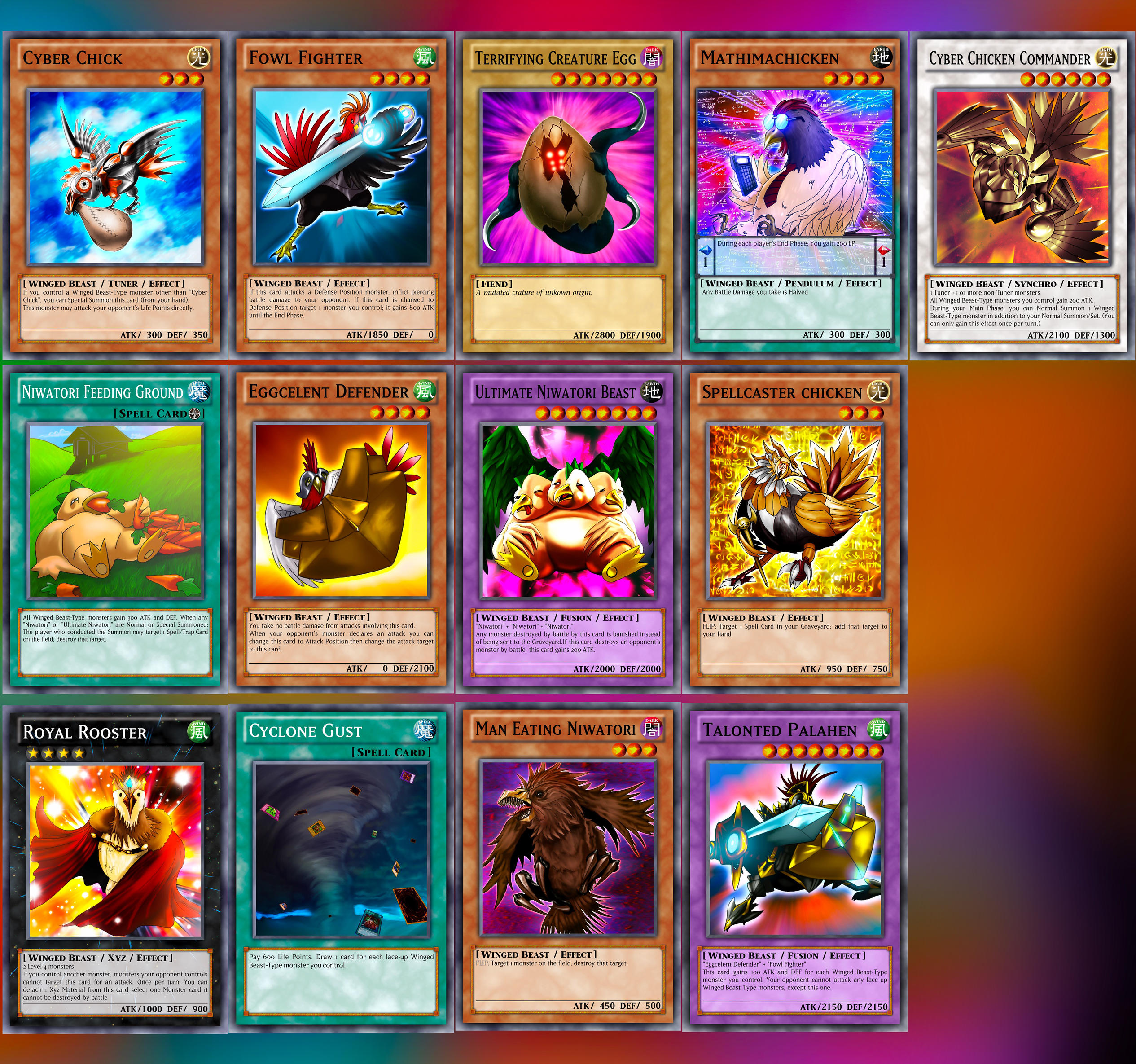 Yugioh Custom Chicken Deck commision by jose144 on DeviantArt Yugioh Custom Chicken Deck commision by jose144 on DeviantArt