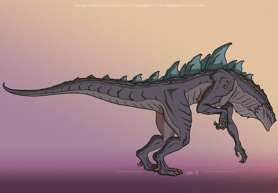 Godzilla: Side View by filbarlow on DeviantArt