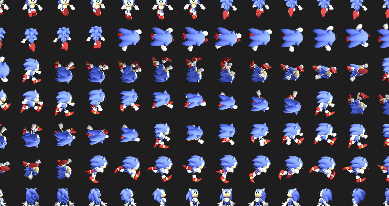 (old)Sprites Classic Sonic HD CSS map by 495557939 on DeviantArt