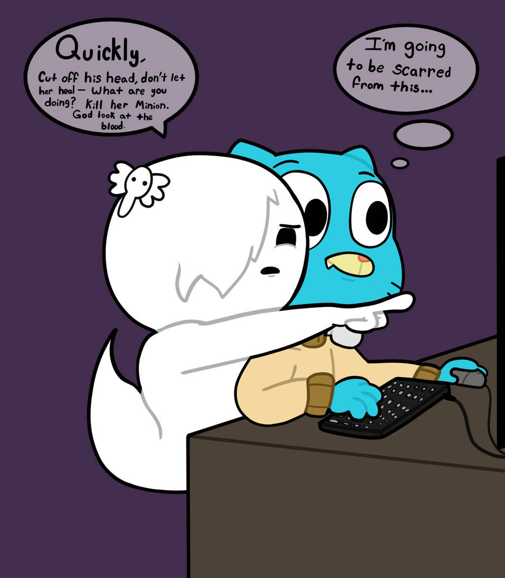 Game Night Carrie And Gumball By Mrbda241 On Deviantart