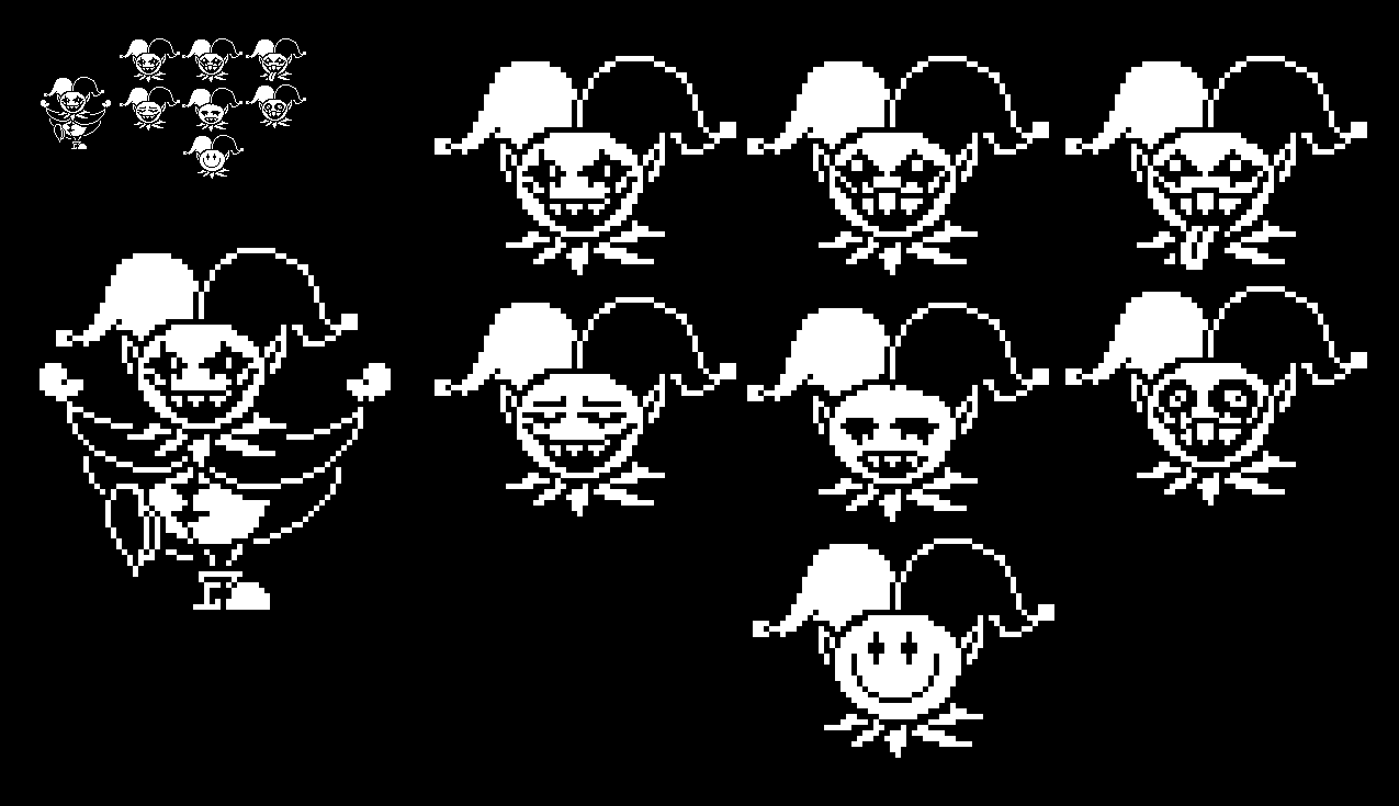(Deltarune) Jevil UT Style Sprite by EllistandarBros on DeviantArt