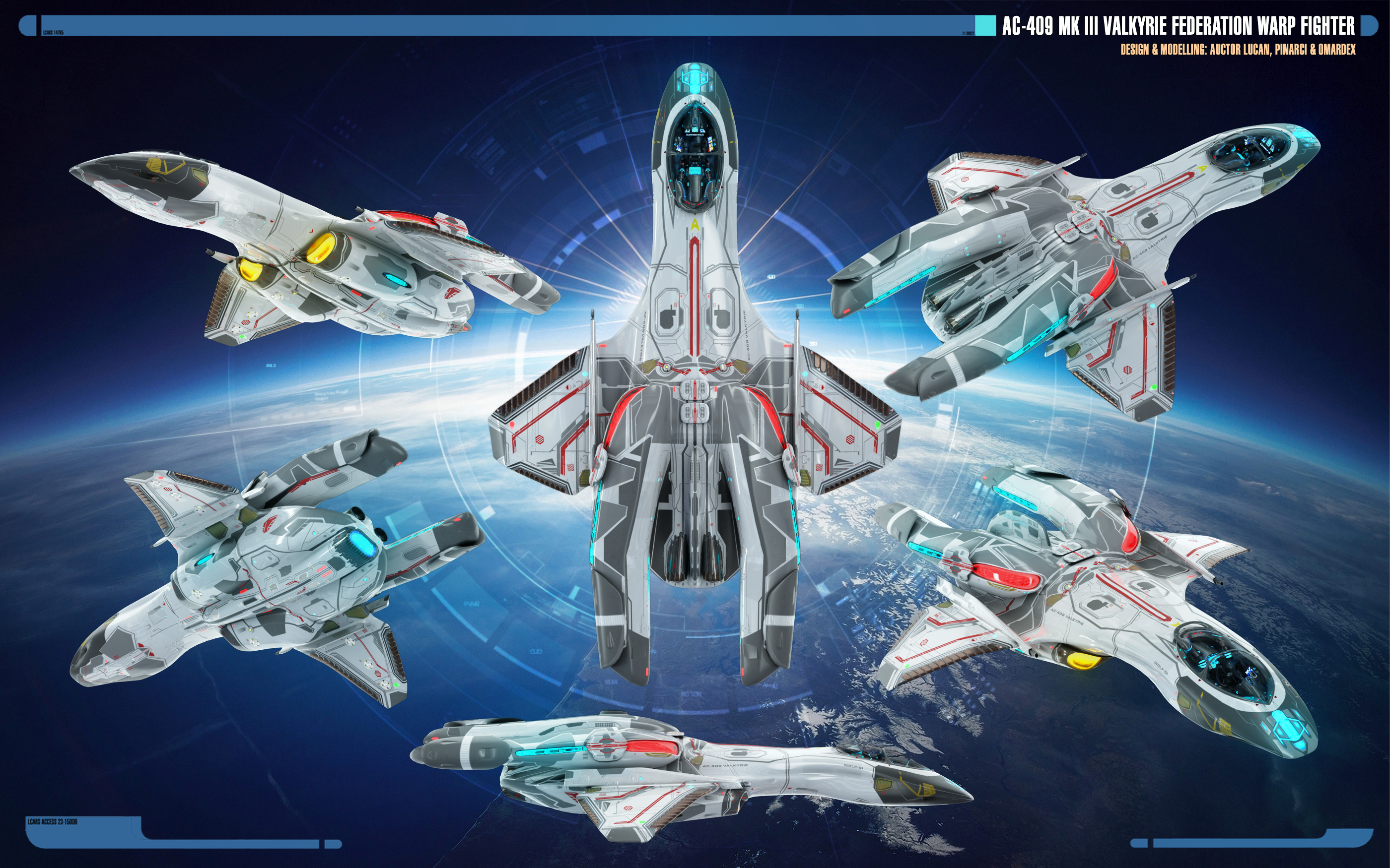 KD-56 Gryphon-class Federation Warp Fighter by Auctor-Lucan on DeviantArt