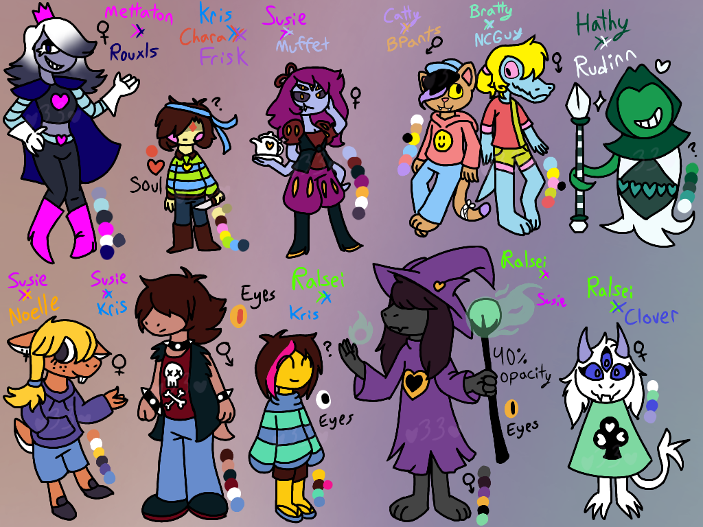 More Deltarune/Undertale Ship Adopts by Nightowl33goatbirb on DeviantArt