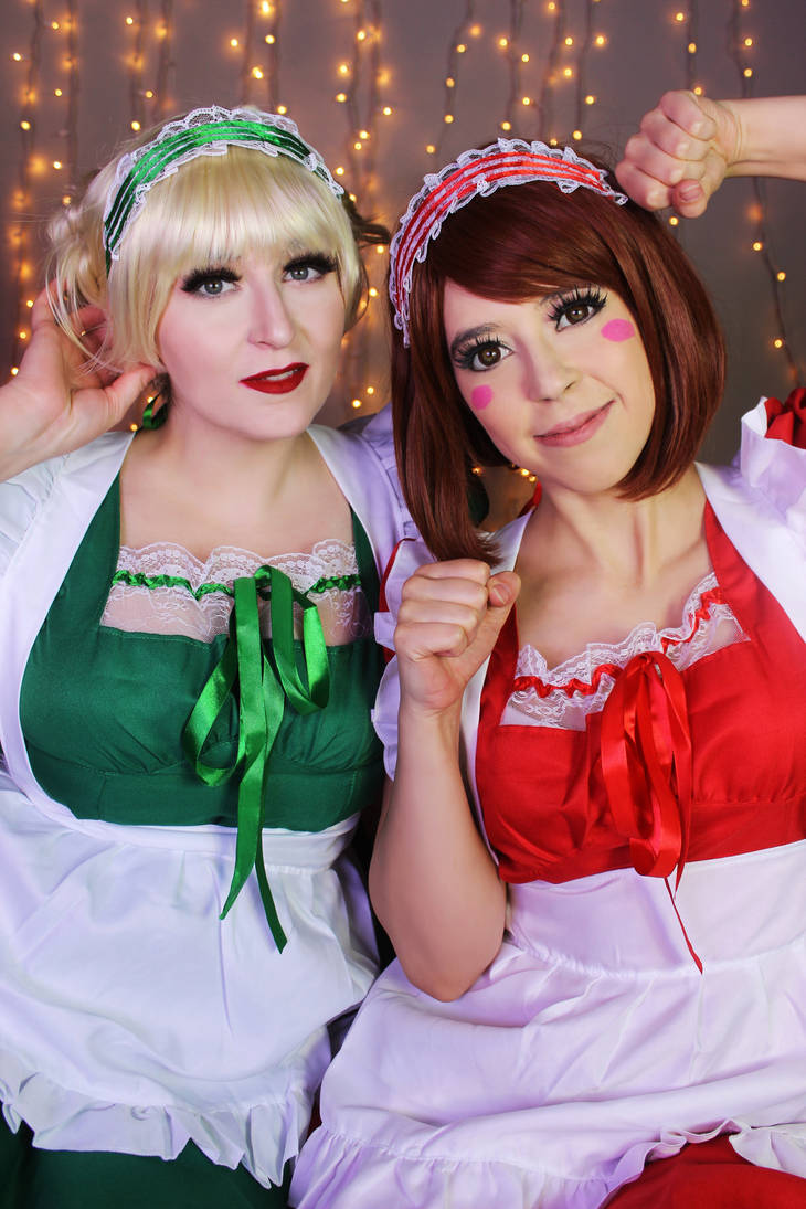 Uraraka and Toga - Holiday Photoshoot! by allenchaicosplay on DeviantArt