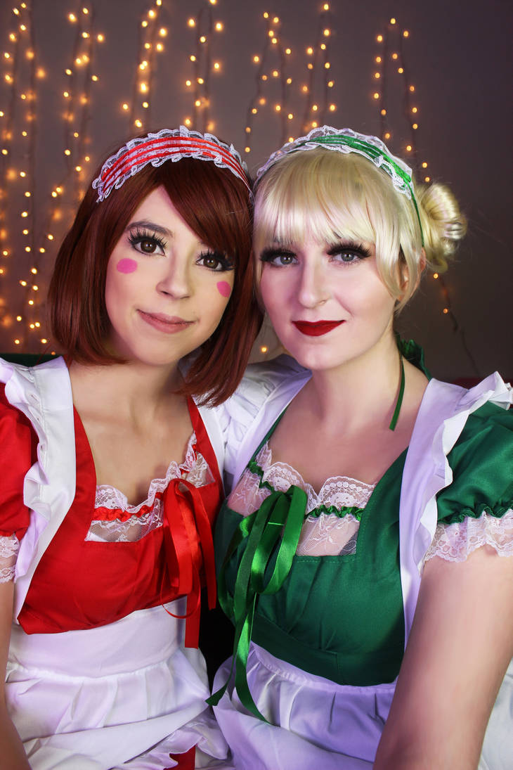 Uraraka and Toga - Holiday Kiss! by allenchaicosplay on DeviantArt