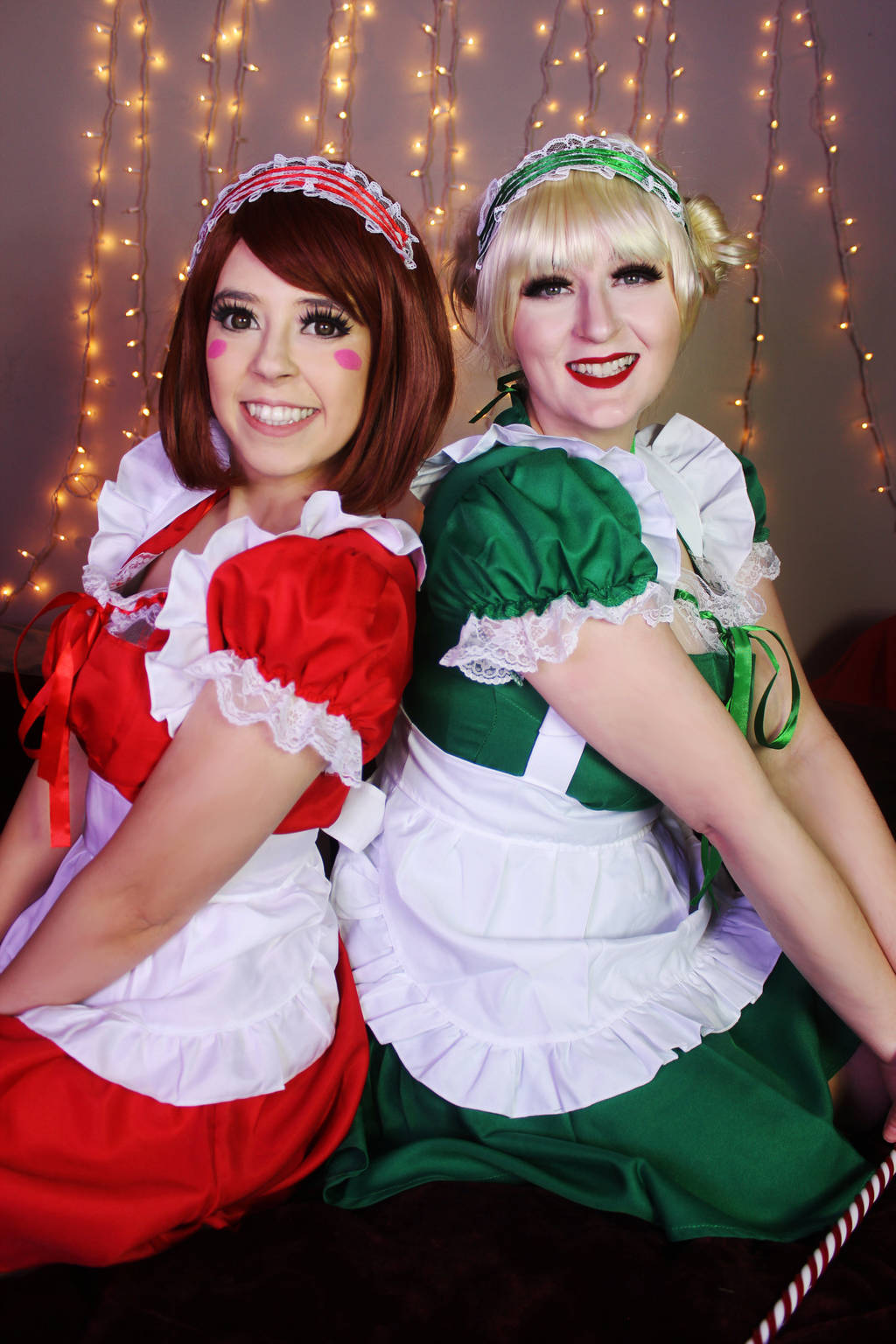 Uraraka and Toga - Holiday Kiss! by allenchaicosplay on DeviantArt