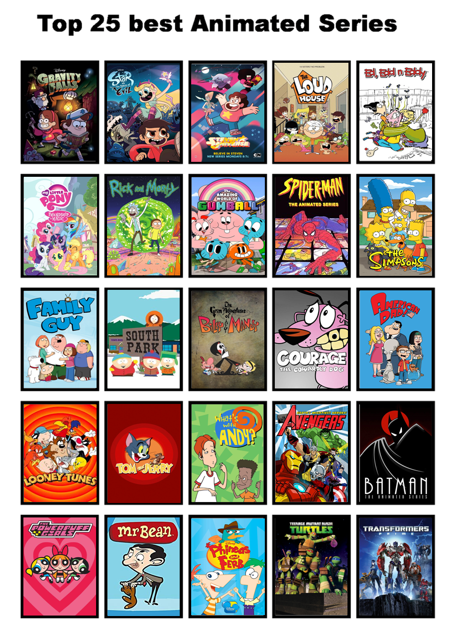 Top 25 Best Animated Series by xxphilipshow547xx on DeviantArt