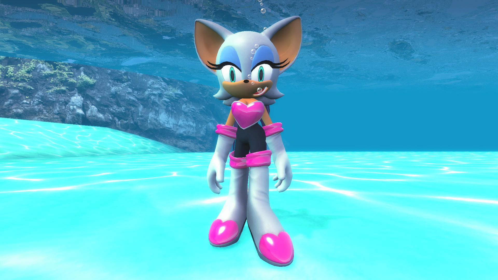 Rouge the Bat underwater by kuby64 on DeviantArt