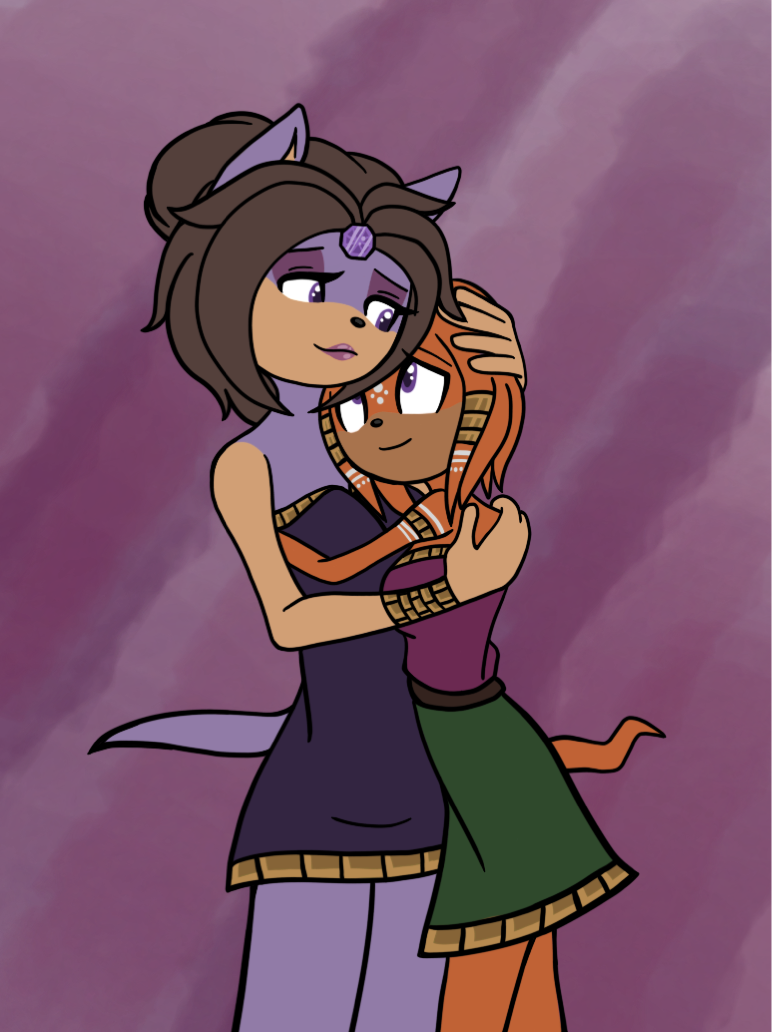 base de Sonic Mother and daughter by anubist-the-cat1 on DeviantArt