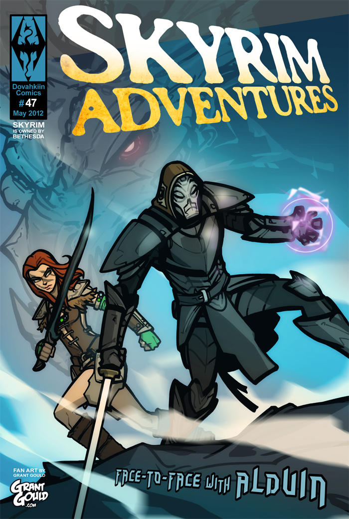 SKYRIM ADVENTURES comic cover by grantgoboom on DeviantArt