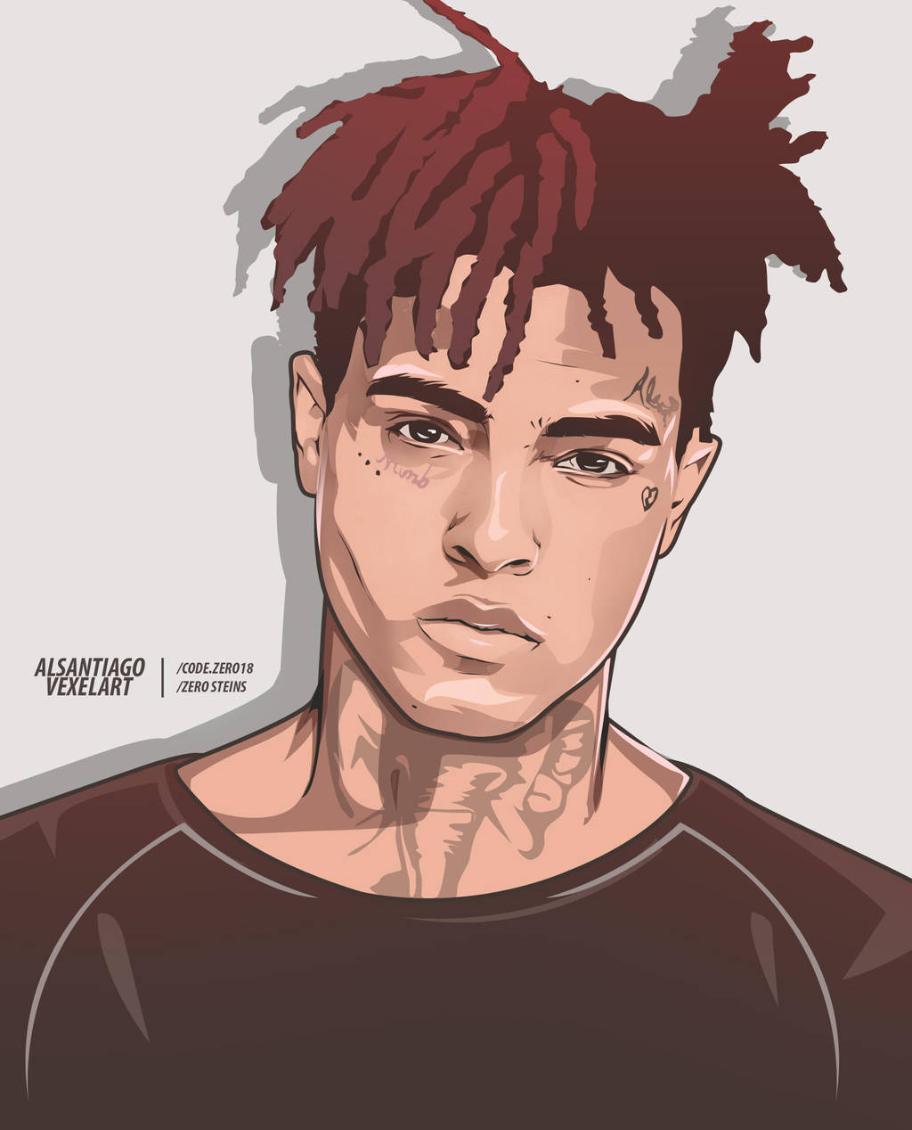 Xxxtentacion Vector By Axel2325 On Deviantart