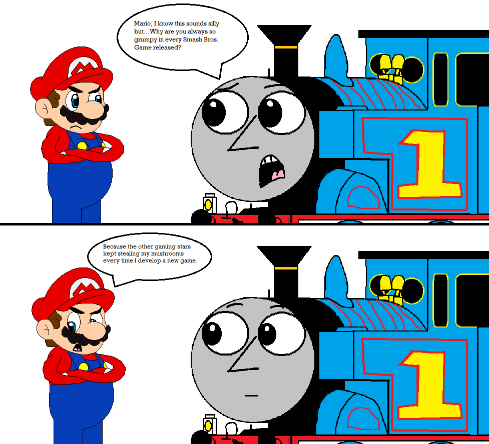 Why Mario is always grumpy in Smash by Joeyinsully on DeviantArt