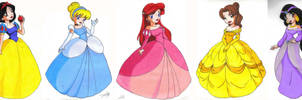 Chibi-Disney Princesses by rebenke on DeviantArt