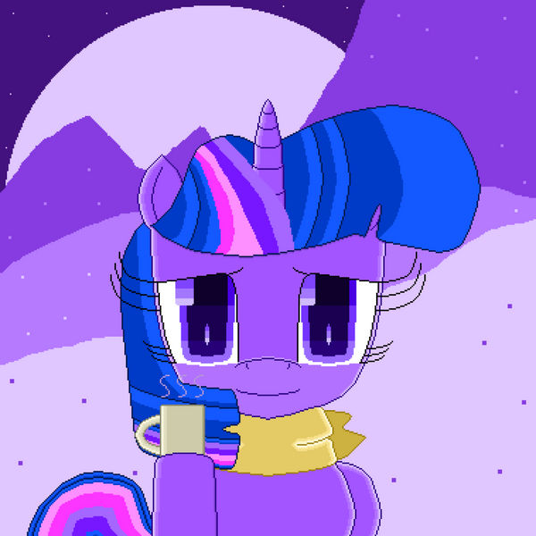 Twilight Sparkle with Coffee Mug (pixel art) by SuperHyperSonic2000 on ...