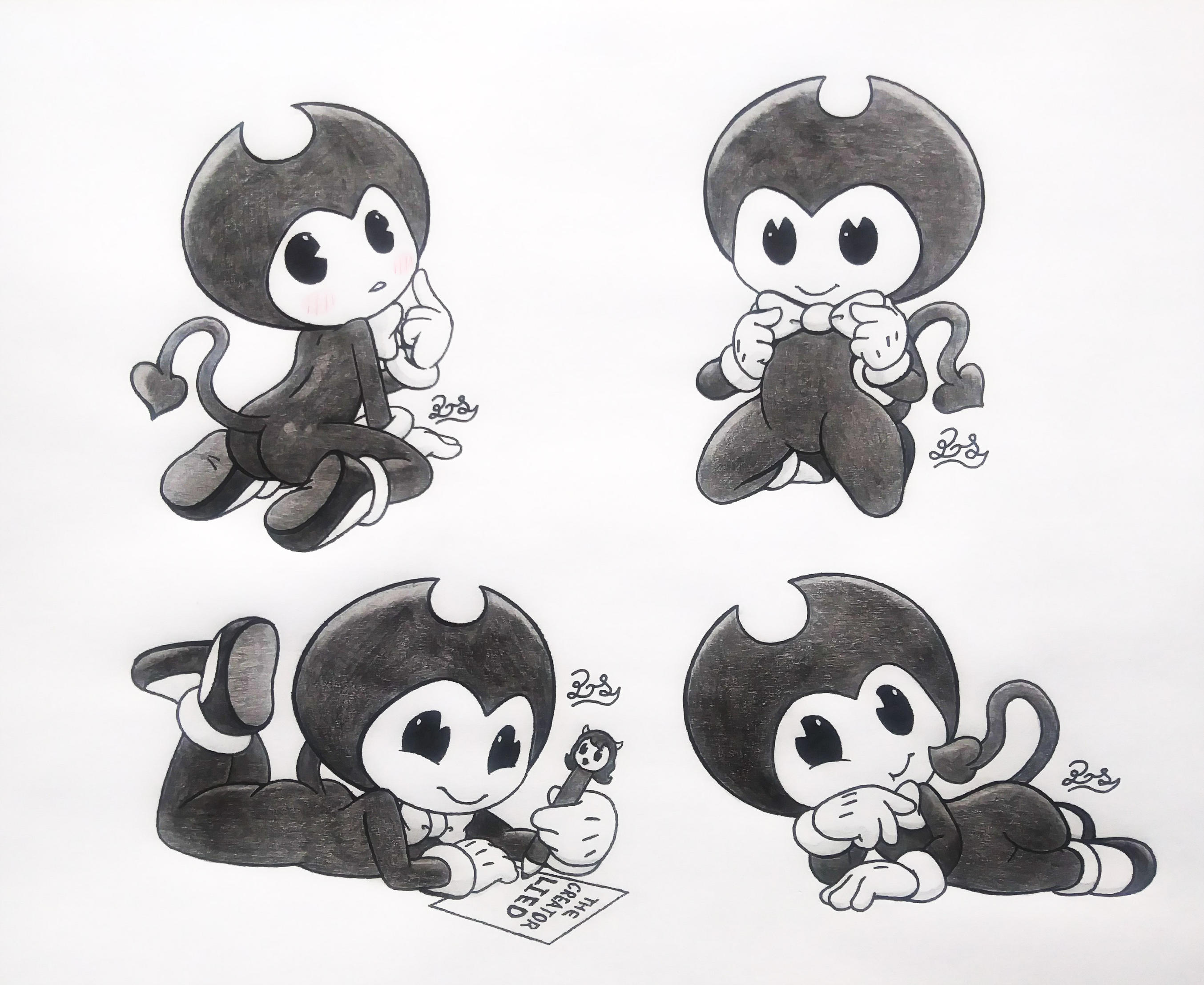Beautiful Bouncing Baby Bendy Boi doodles by PilloTheStar on DeviantArt