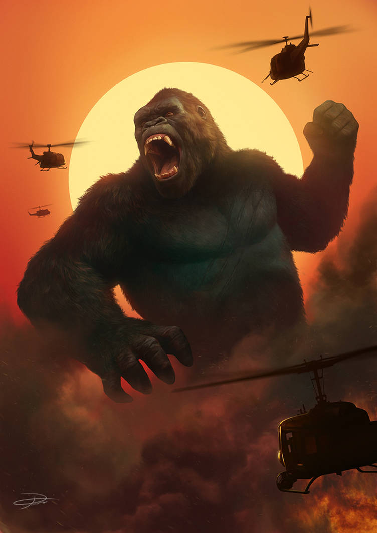 Kong: Skull Island illustration by yinyuming on DeviantArt