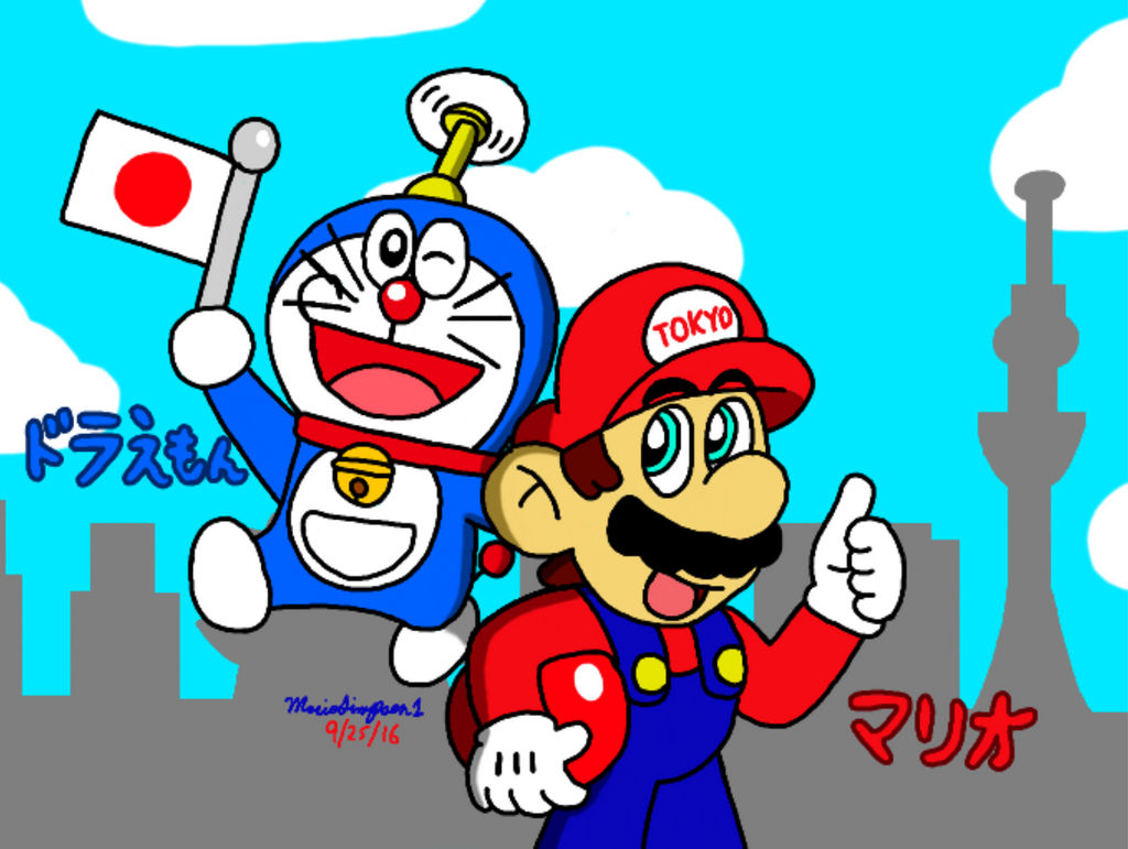 Mario and Doraemon by MarioSimpson1 on DeviantArt