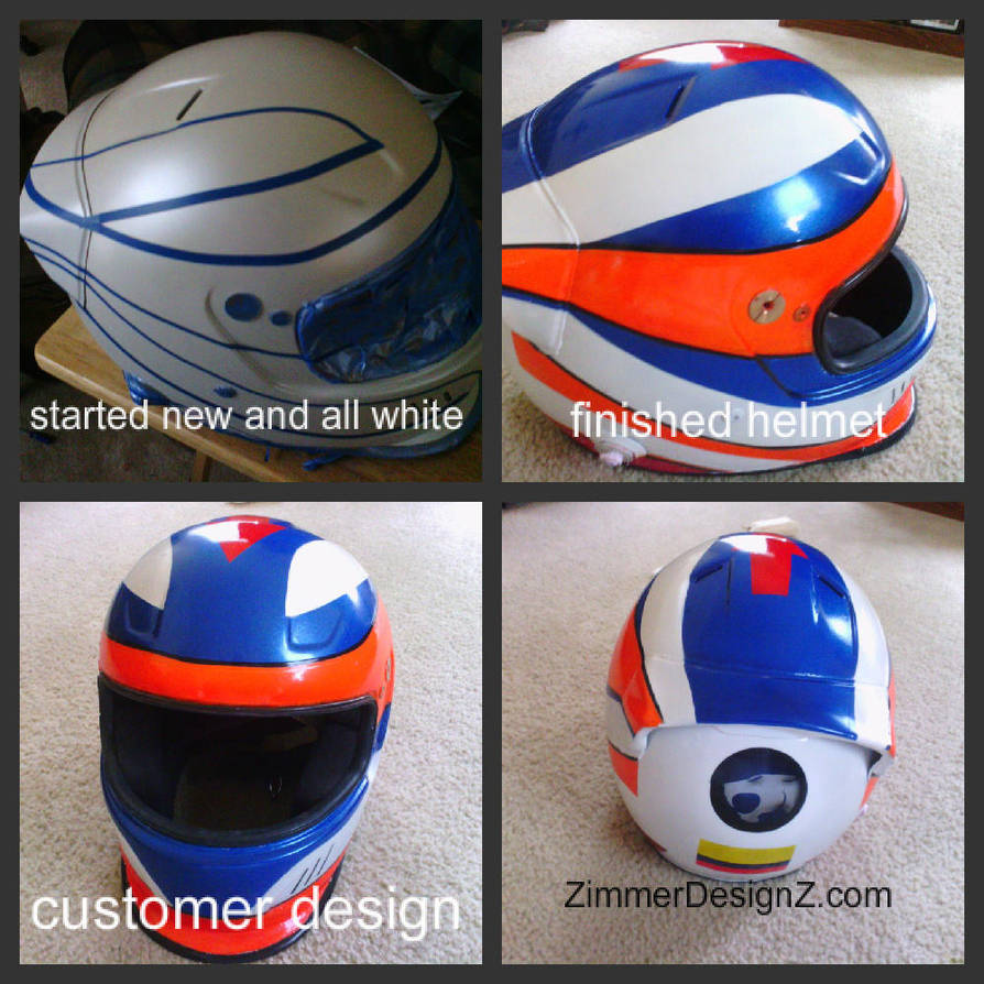 Custom Painted Motorcycle Helmet by ZimmerDesignZ on DeviantArt