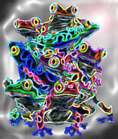Ninja Frogs by ursulav on DeviantArt