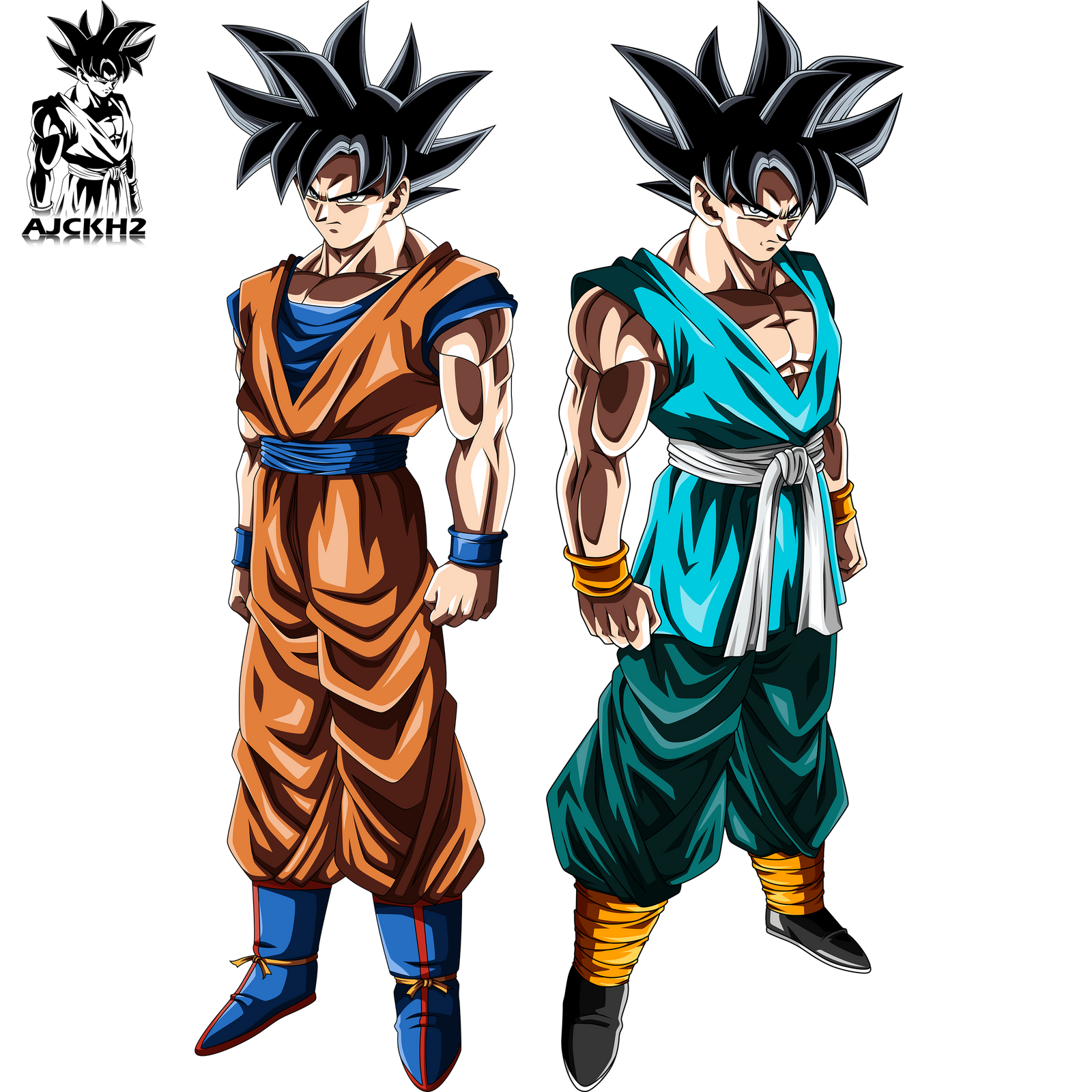 Son Goku Ultra Instinct Forms by ajckh2 on DeviantArt