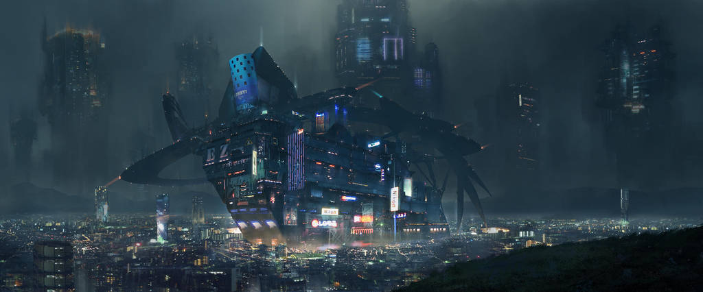 Night city by zhaoenzhe : r/Cyberpunk
