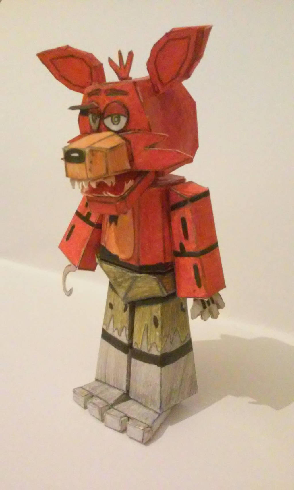 Fnaf Papercraft Foxy Im3 By Paperlist On Deviantart