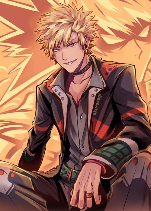 BNHA postcard - Bakugou by Evil-usagi on DeviantArt