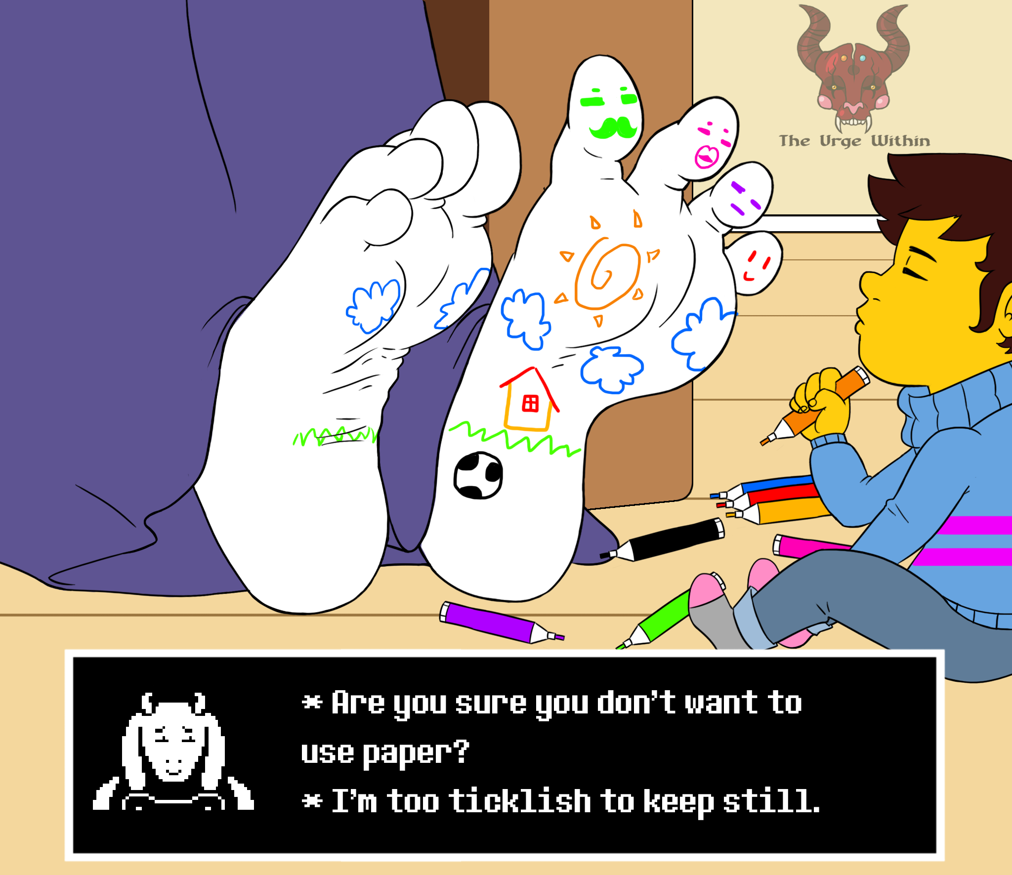 Undertale - Drawing with Toriel by TheUrgeWithin on DeviantArt