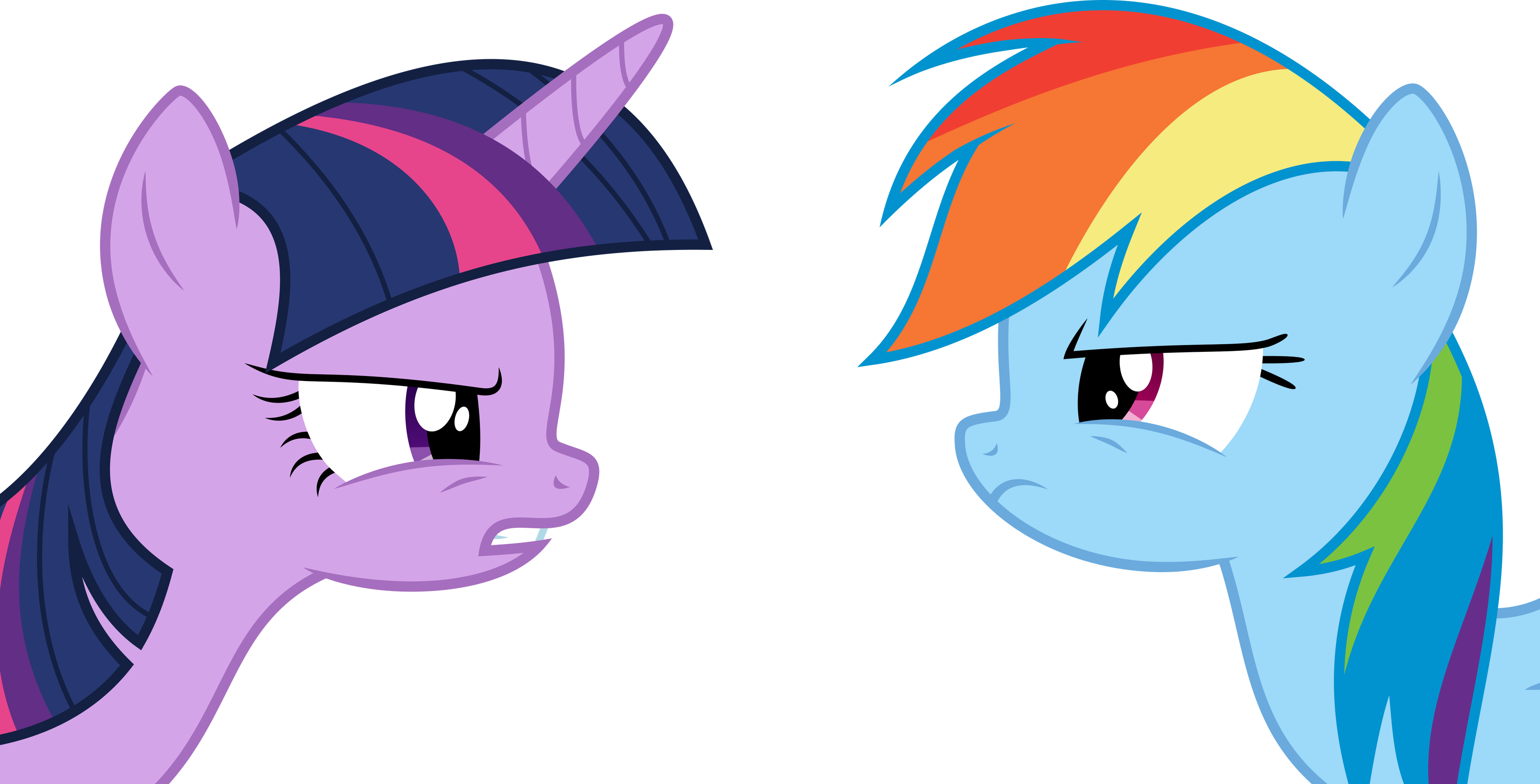 Twilight and Rainbow Dash arguing... by Skie-Vinyl on DeviantArt