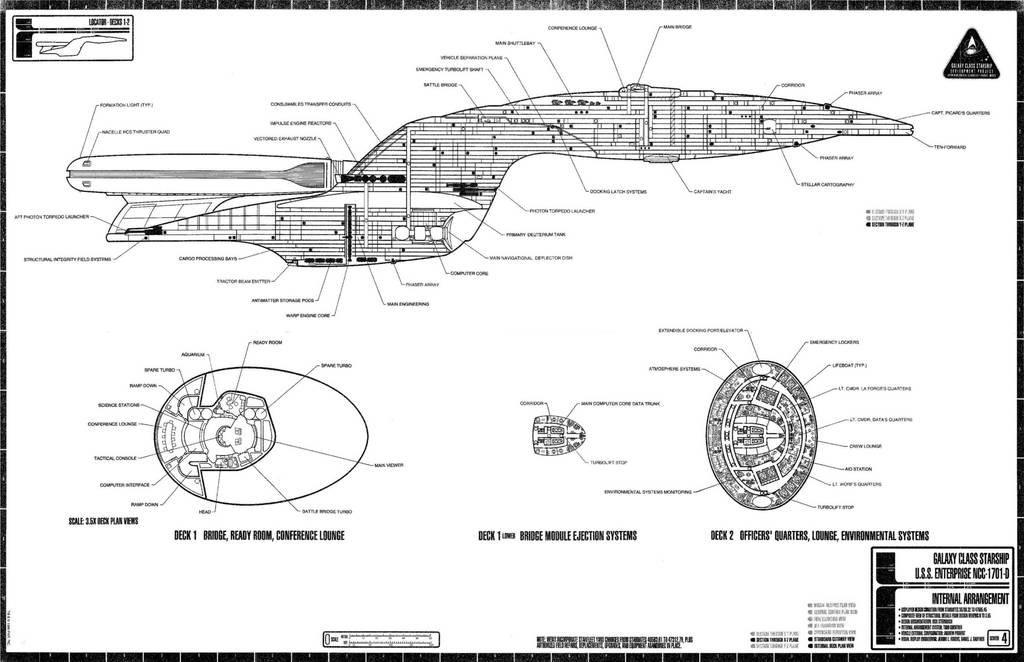 04 Galaxy Class Deck Plans V2 By Neverposter On Deviantart