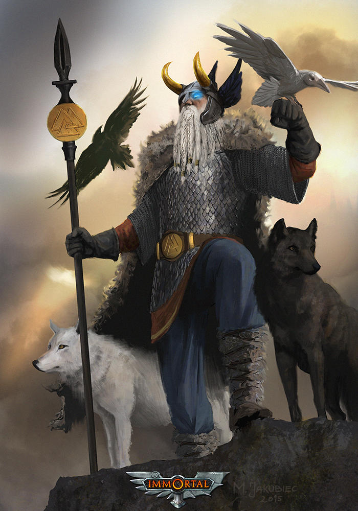 Odin By Drawslave On Deviantart Digital Art Fantasy