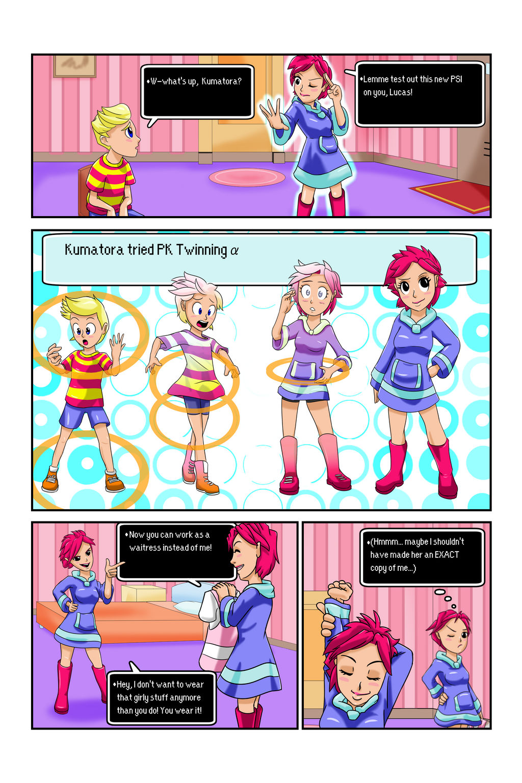 COMMISSION: PK Twinning by FieryJinx on DeviantArt