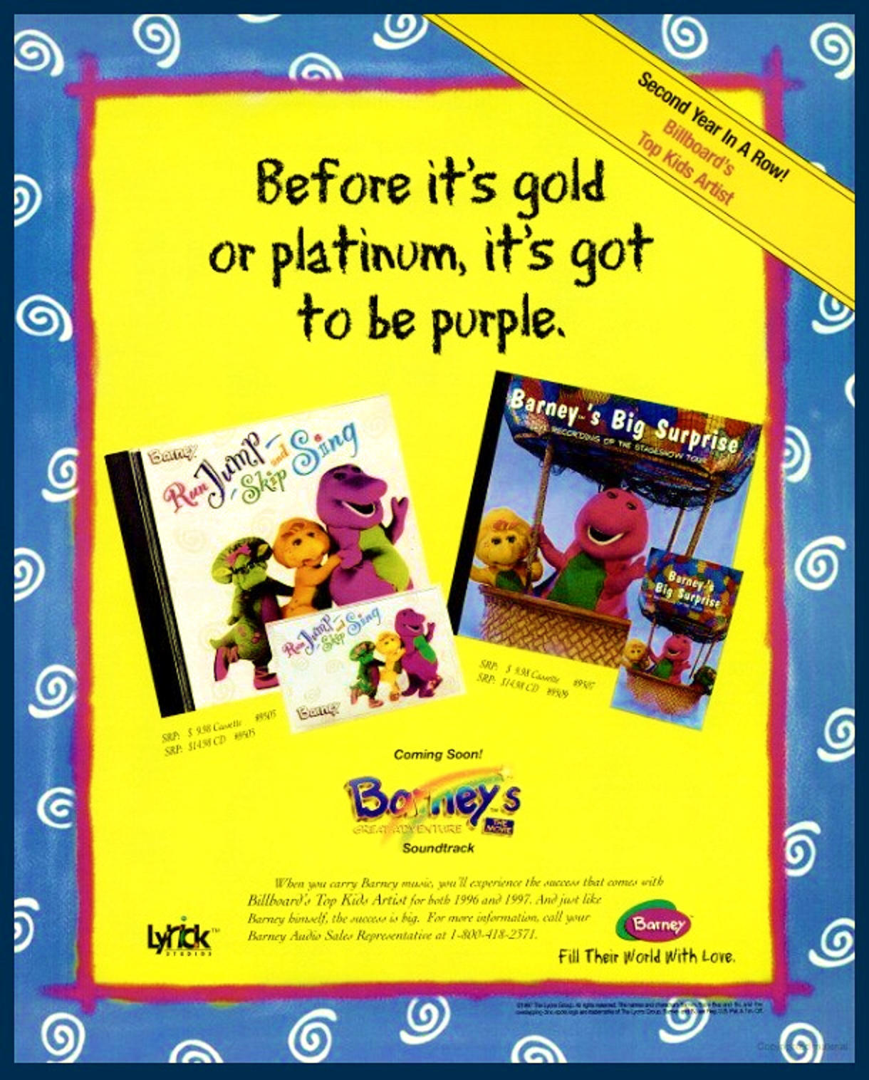 Barney Music 1997 Promo Ad by BestBarneyFan on DeviantArt