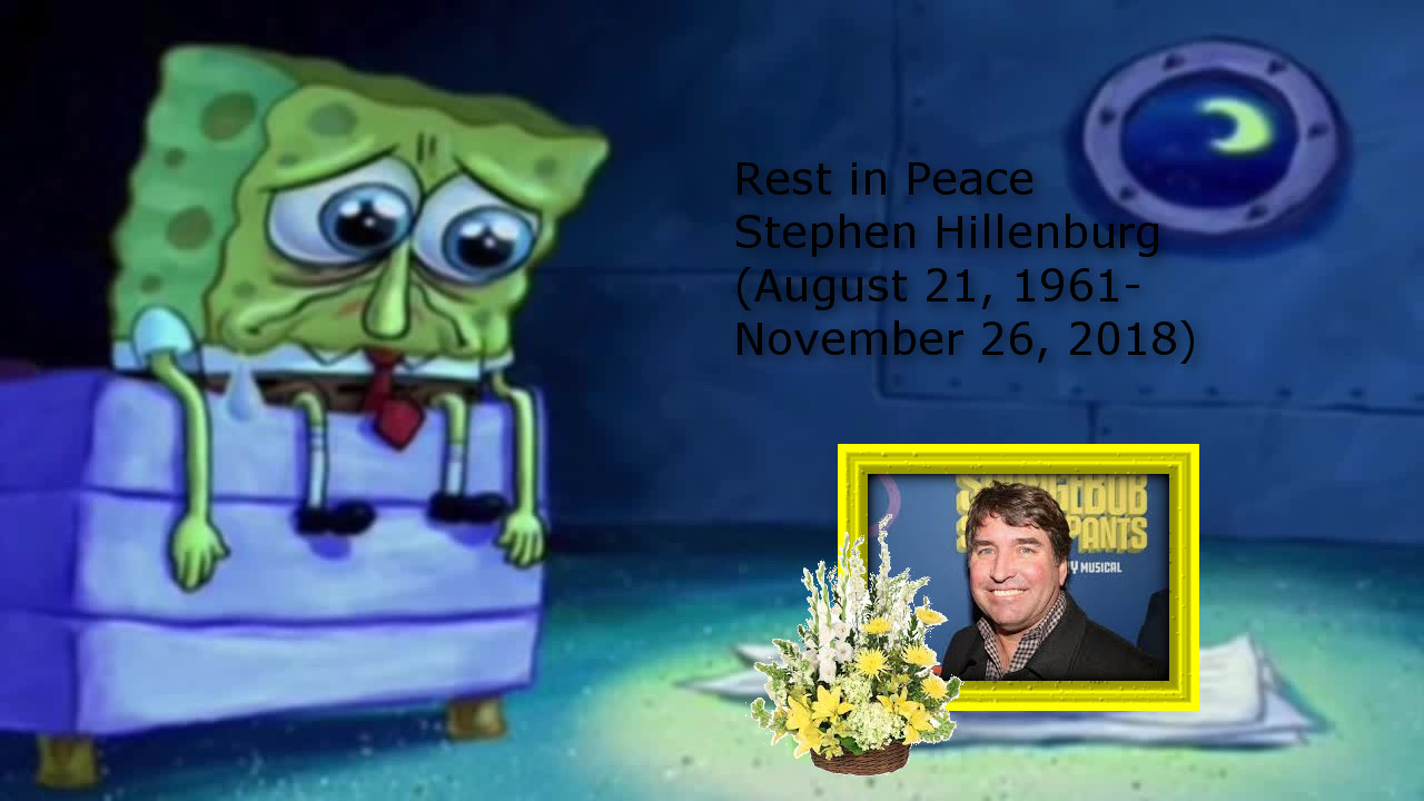 SpongeBob remembers Stephen Hillenburg. by bnyn1247arts on DeviantArt