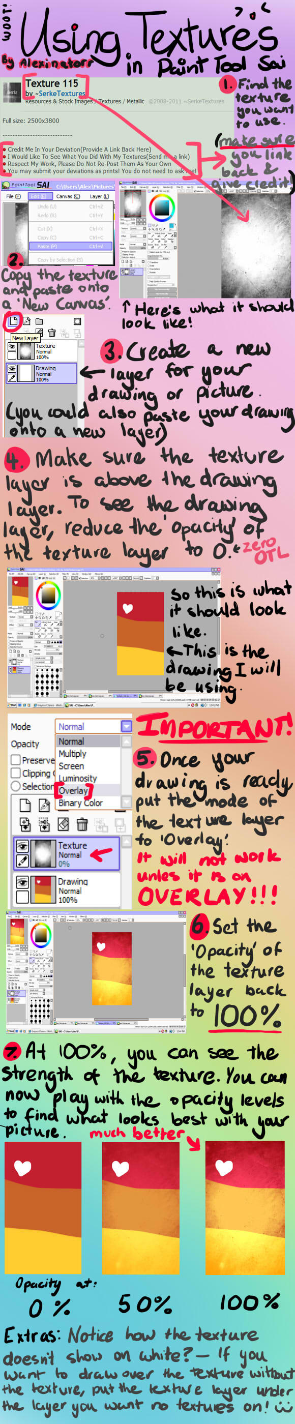 How to use Textures in Sai by alexlarar on DeviantArt