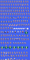 Mecha Sonic Sprite Sheet by ZMK30 on DeviantArt