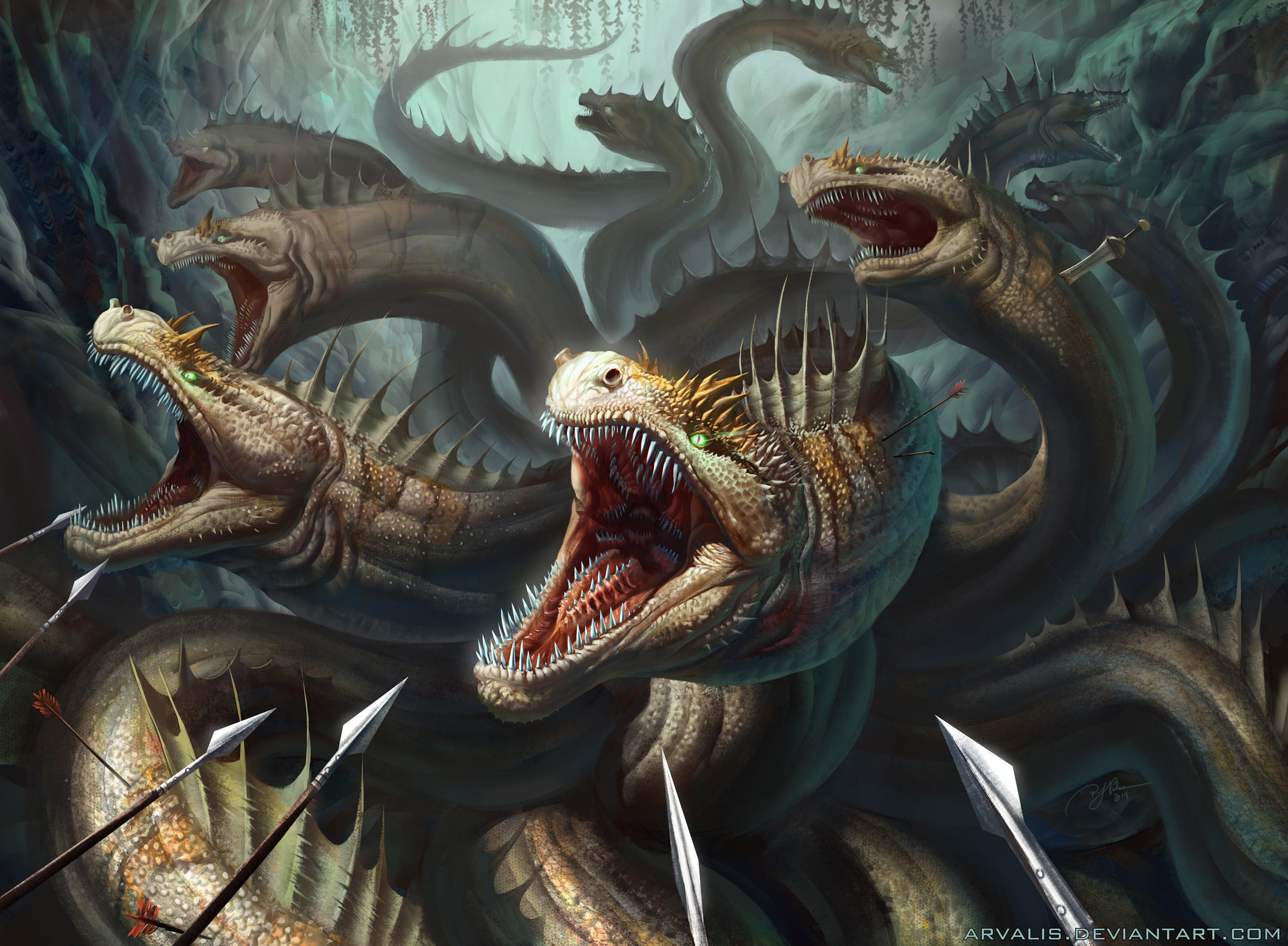-Hydra- by RJ Palmer (arvalis) : r/ImaginaryCreatures